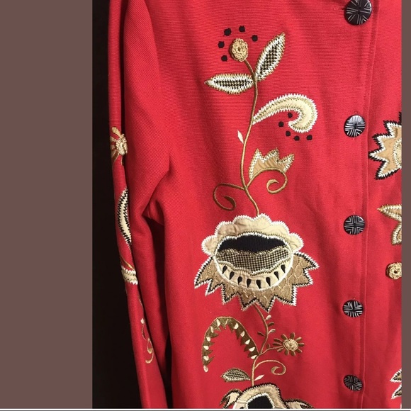 indigo moon | Jackets & Coats | New Indigo Moon Jacket Coat Red Black ...